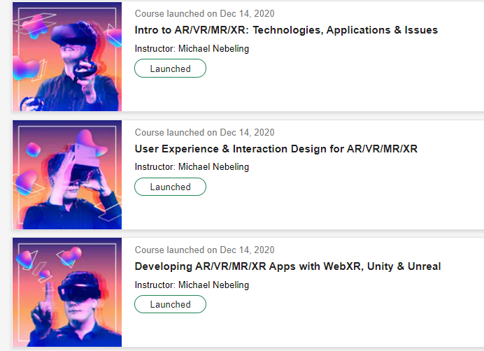 XR MOOC – Michigan Information Interaction Lab